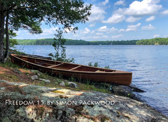 Freedom 15 - Modern efficient wooden pleasure canoe | Guillemot Kayaks