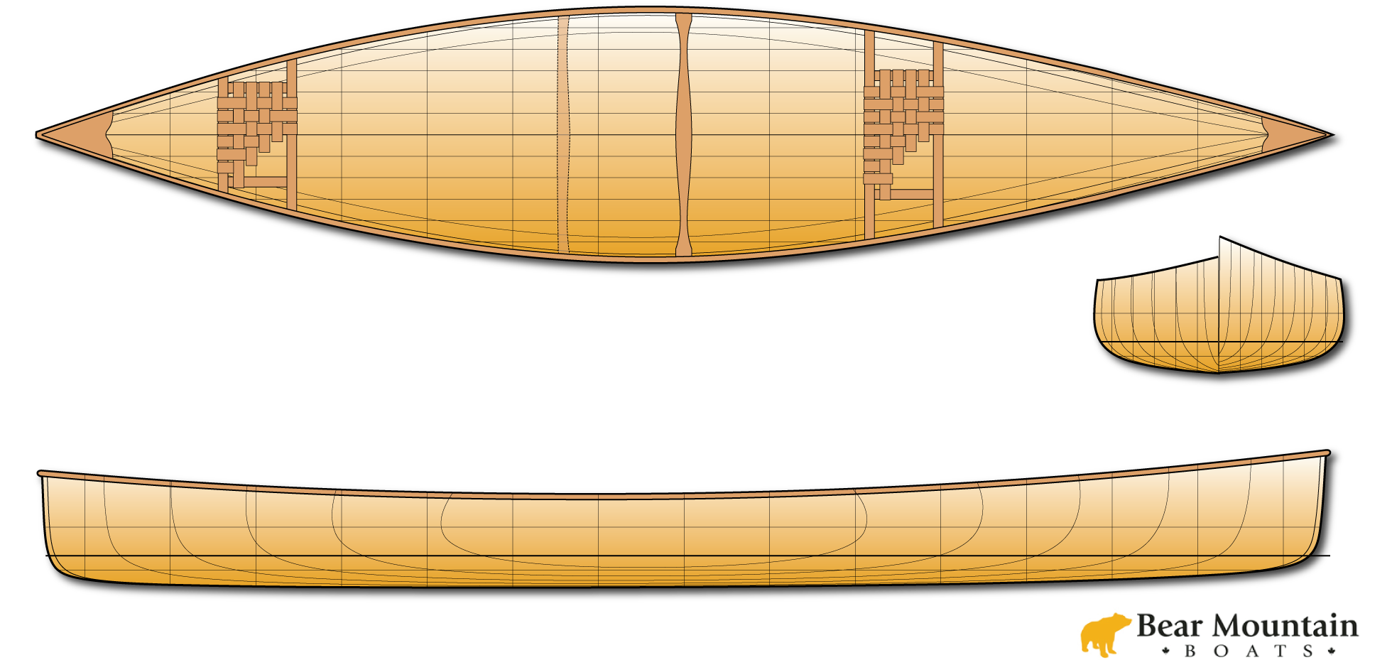 Freedom 15 - Modern efficient wooden pleasure canoe | Guillemot Kayaks