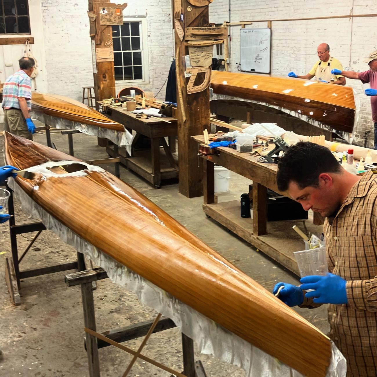 Fine Strip Planked Boat Building @WoodenBoat School | Guillemot Kayaks