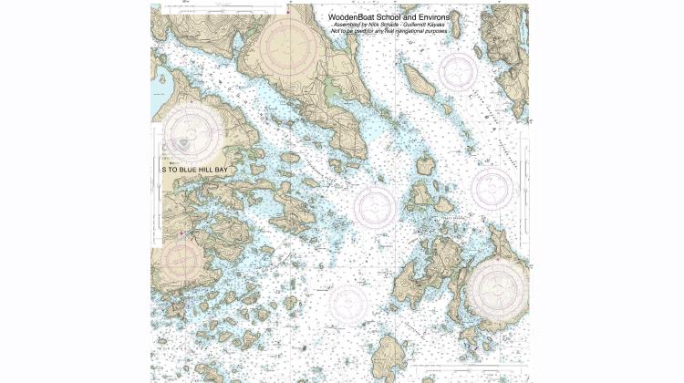 WoodenBoat and Environs Waterproof Chart - | Guillemot Kayaks